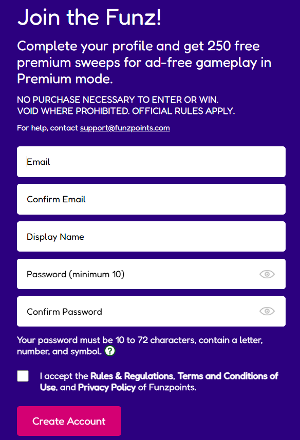 How do I register to play? – Funzpoints US